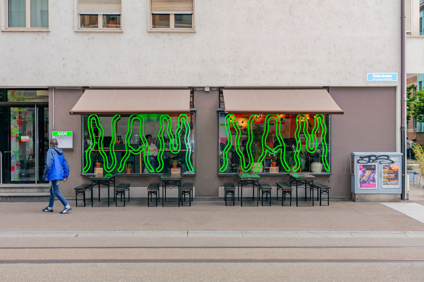 Nam soup bar, Basel - Fonts In Use