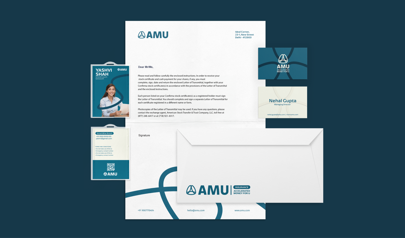 AMU Leasing identity and website - Fonts In Use