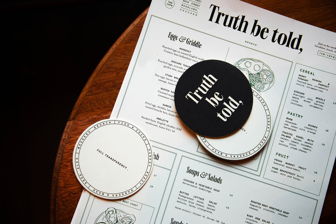 Truth Be Told, - Fonts In Use