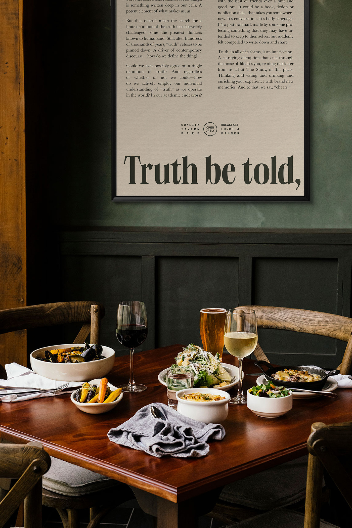 Truth Be Told, - Fonts In Use