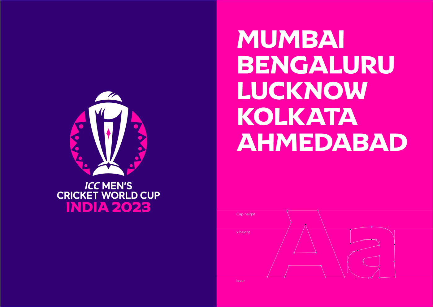 ICC Men’s Cricket World Cup 2023 - Fonts In Use