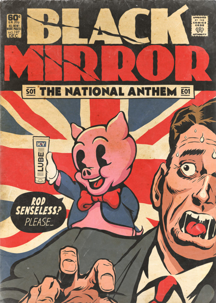 Black Mirror fictive comic book covers - Fonts In Use
