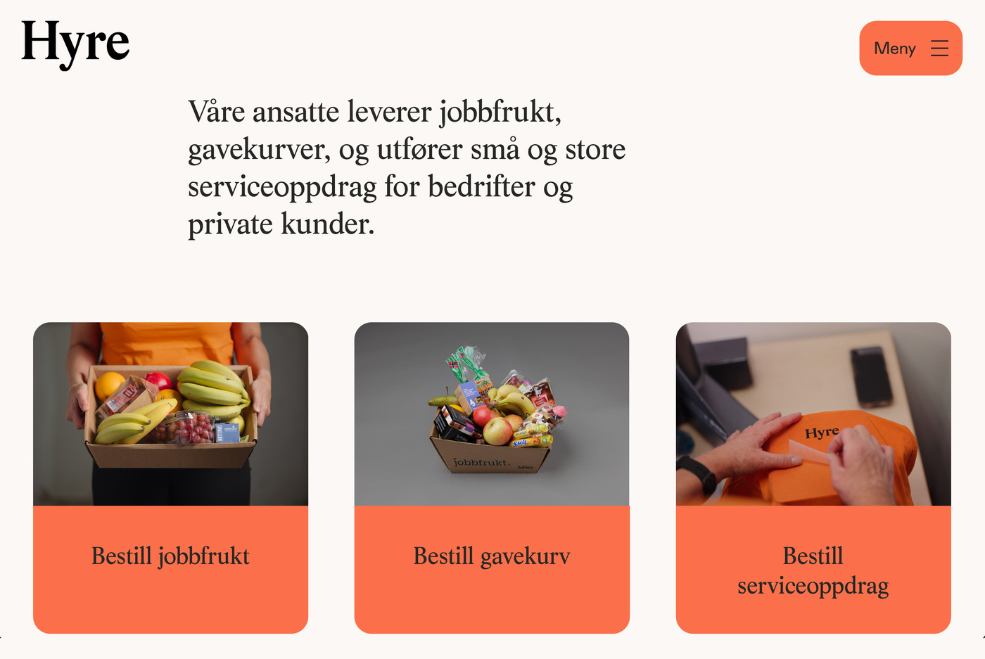 Hyre website - Fonts In Use
