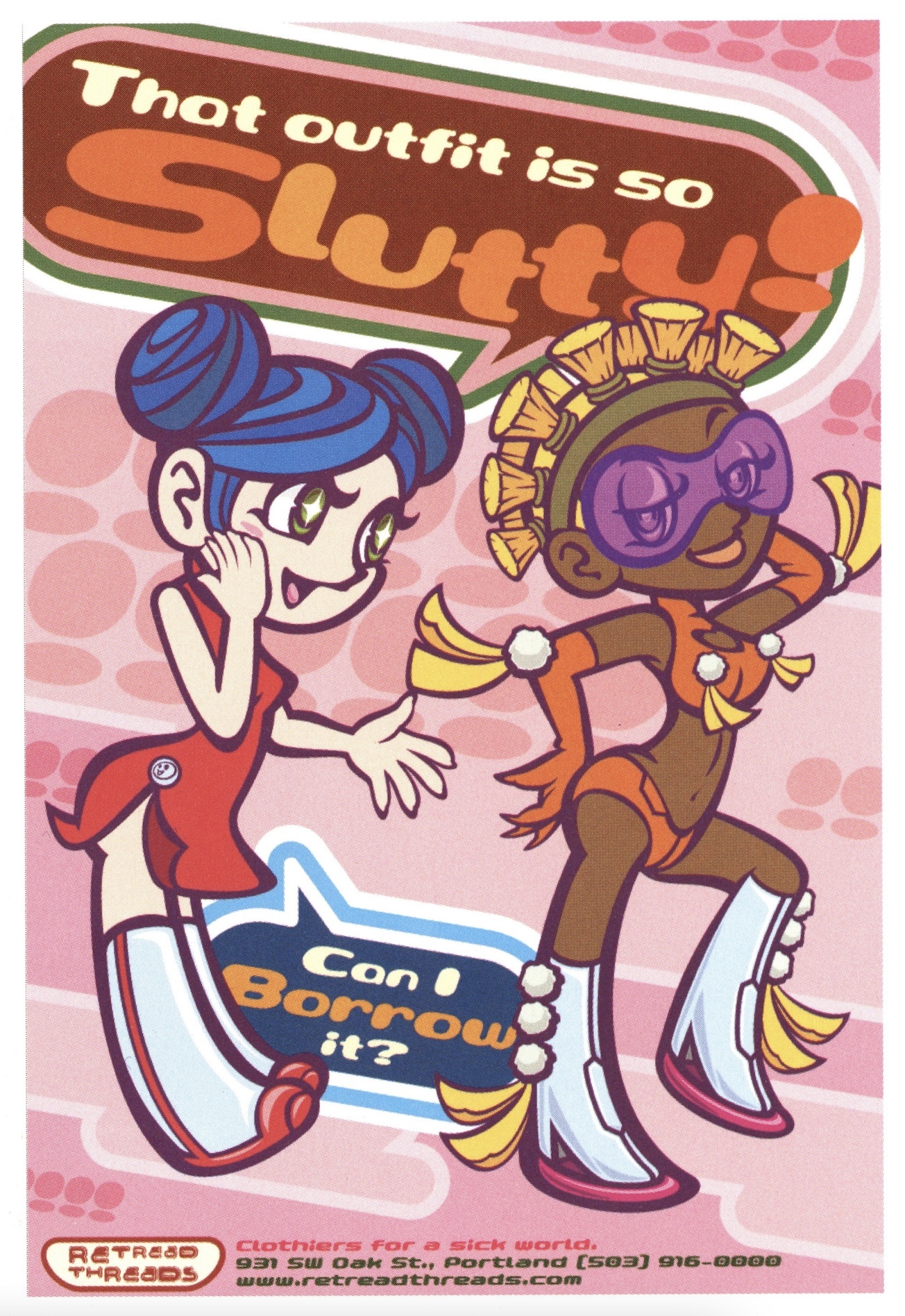 Retread Threads postcards - Fonts In Use