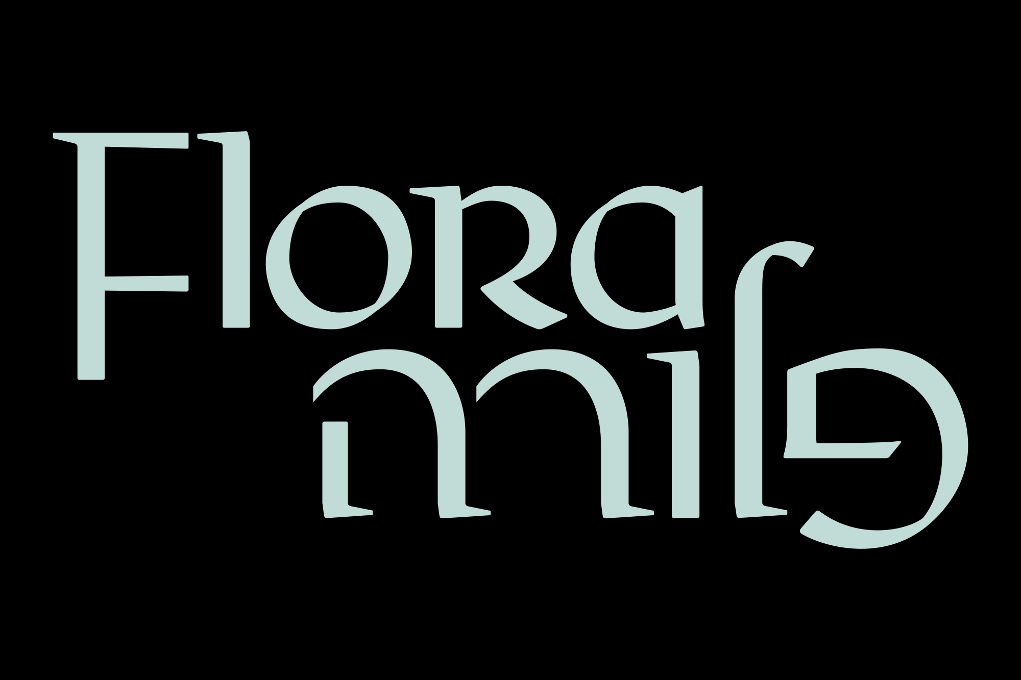 Flora short film by Omer Dolev - Fonts In Use