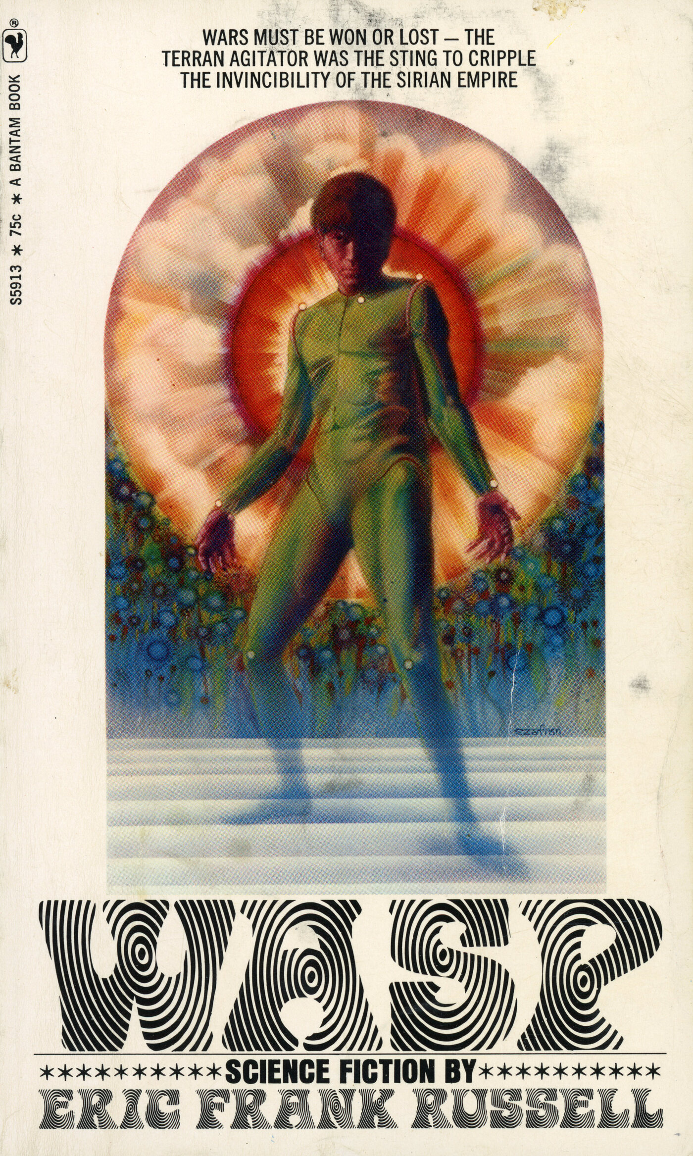 Wasp by Eric Frank Russell, Bantam edition - Fonts In Use