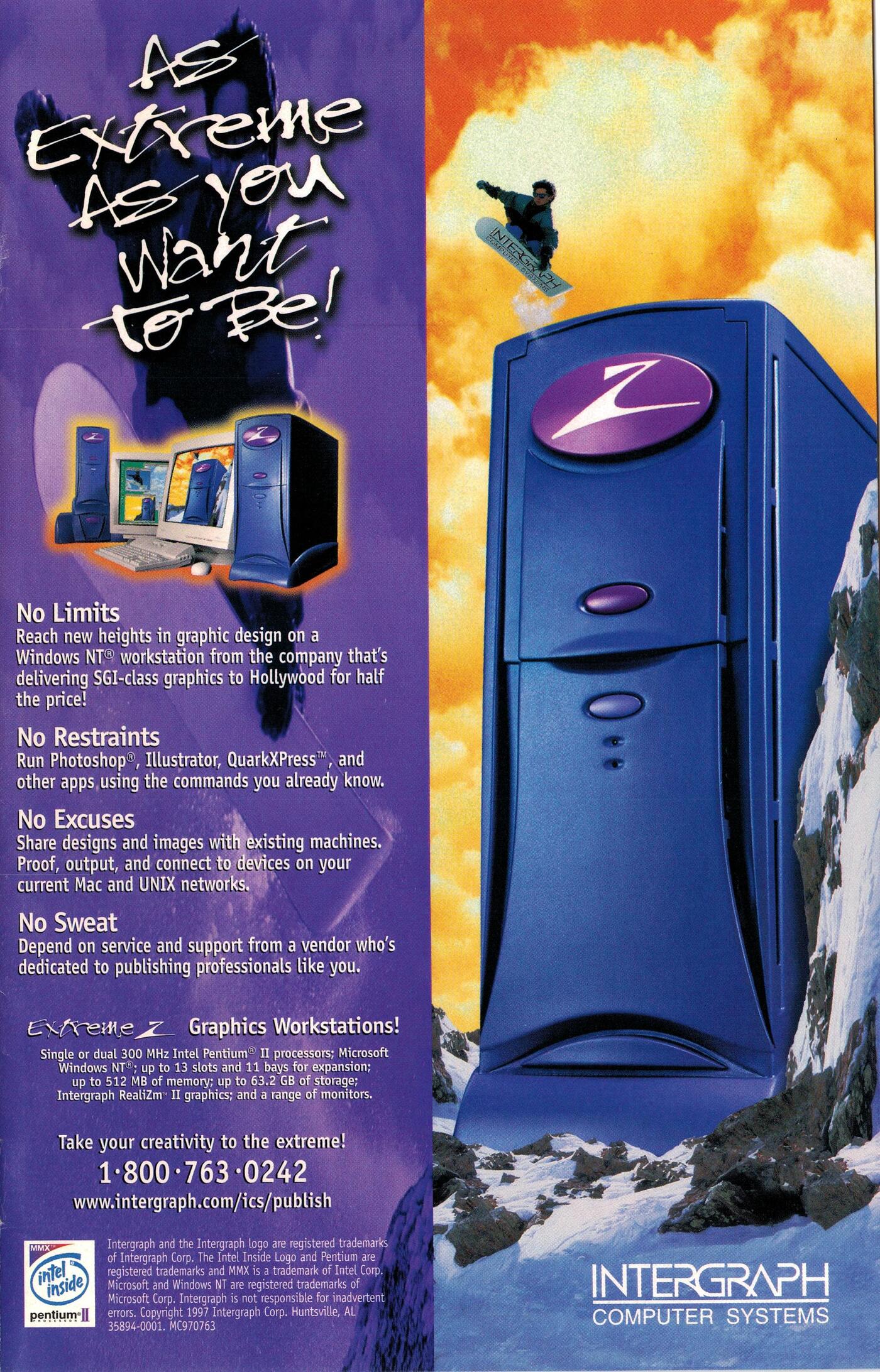 ExtremeZ workstation ad - Fonts In Use