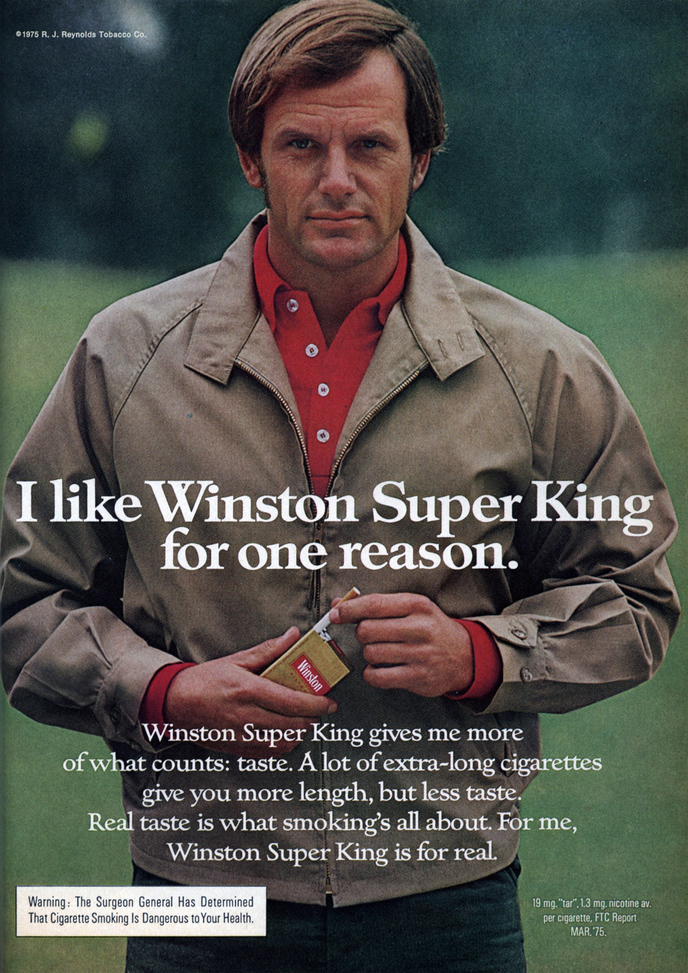 Winston Cigarettes ads (1970s) - Fonts In Use