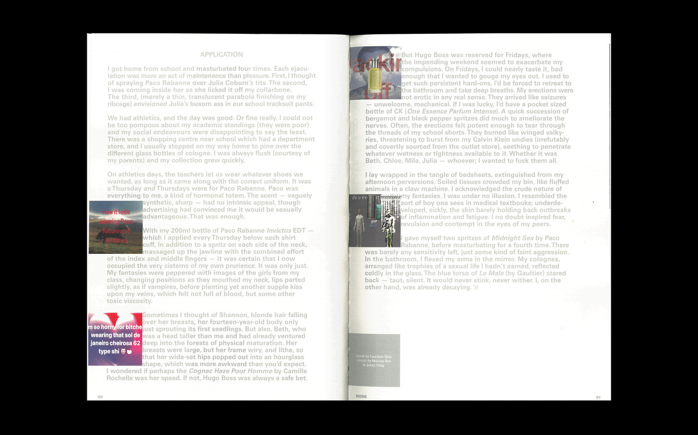 Nose magazine, issue 01, “Top Notes” - Fonts In Use