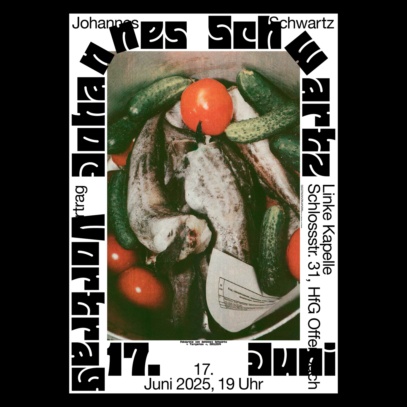 Johannes Schwartz lecture poster - Fonts In Use