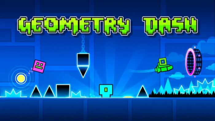 Geometry Dash video game - Fonts In Use