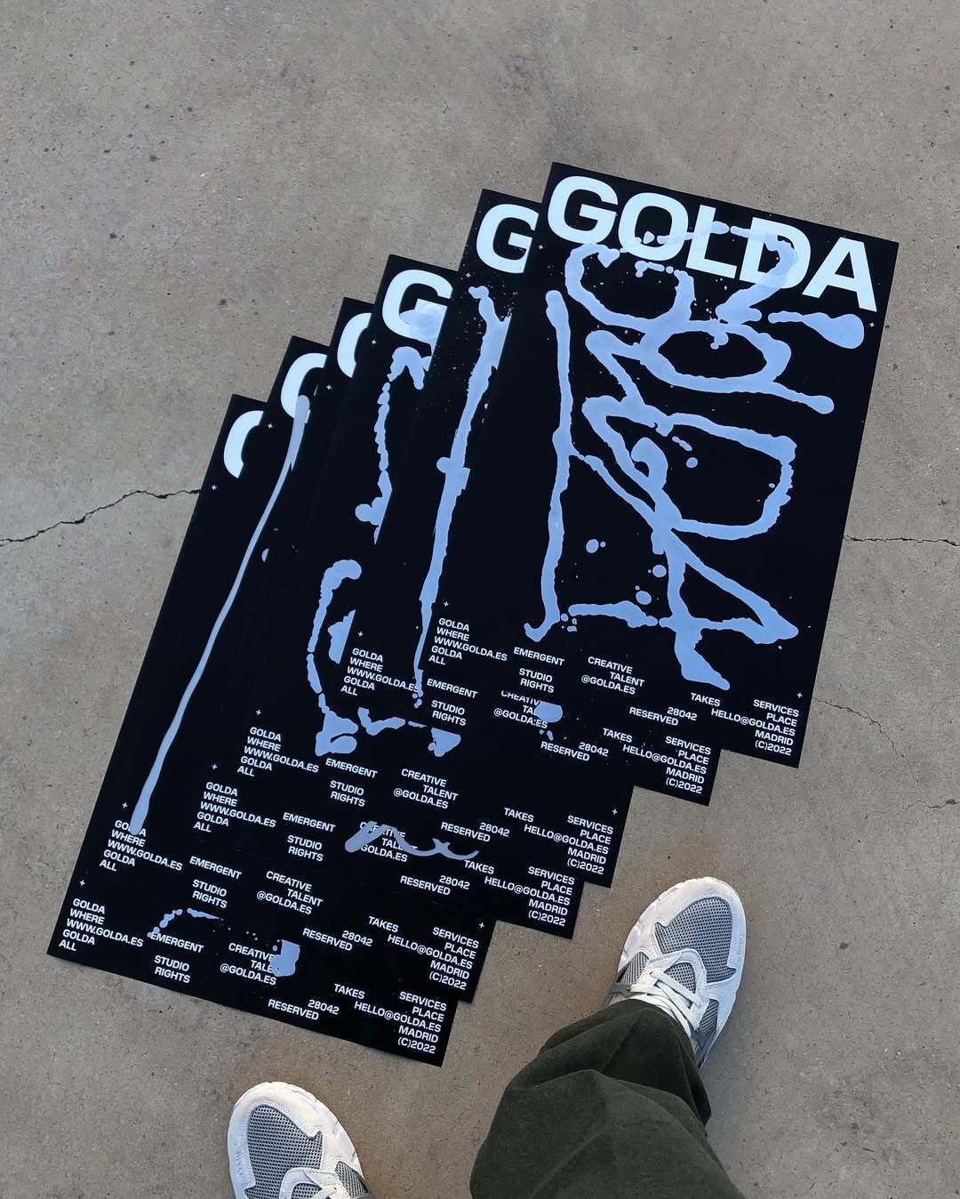 Golda poster series - Fonts In Use