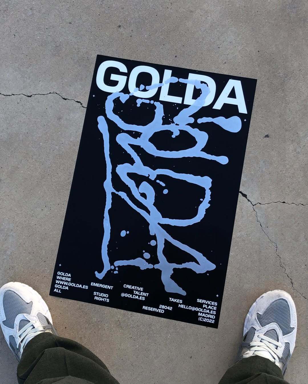Golda poster series - Fonts In Use