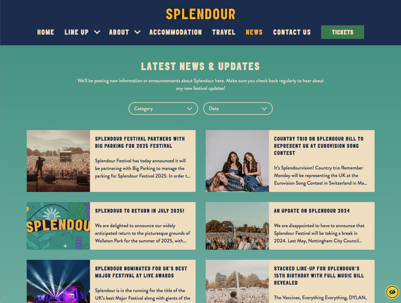 Splendour Festival 2025 - Fonts In Use