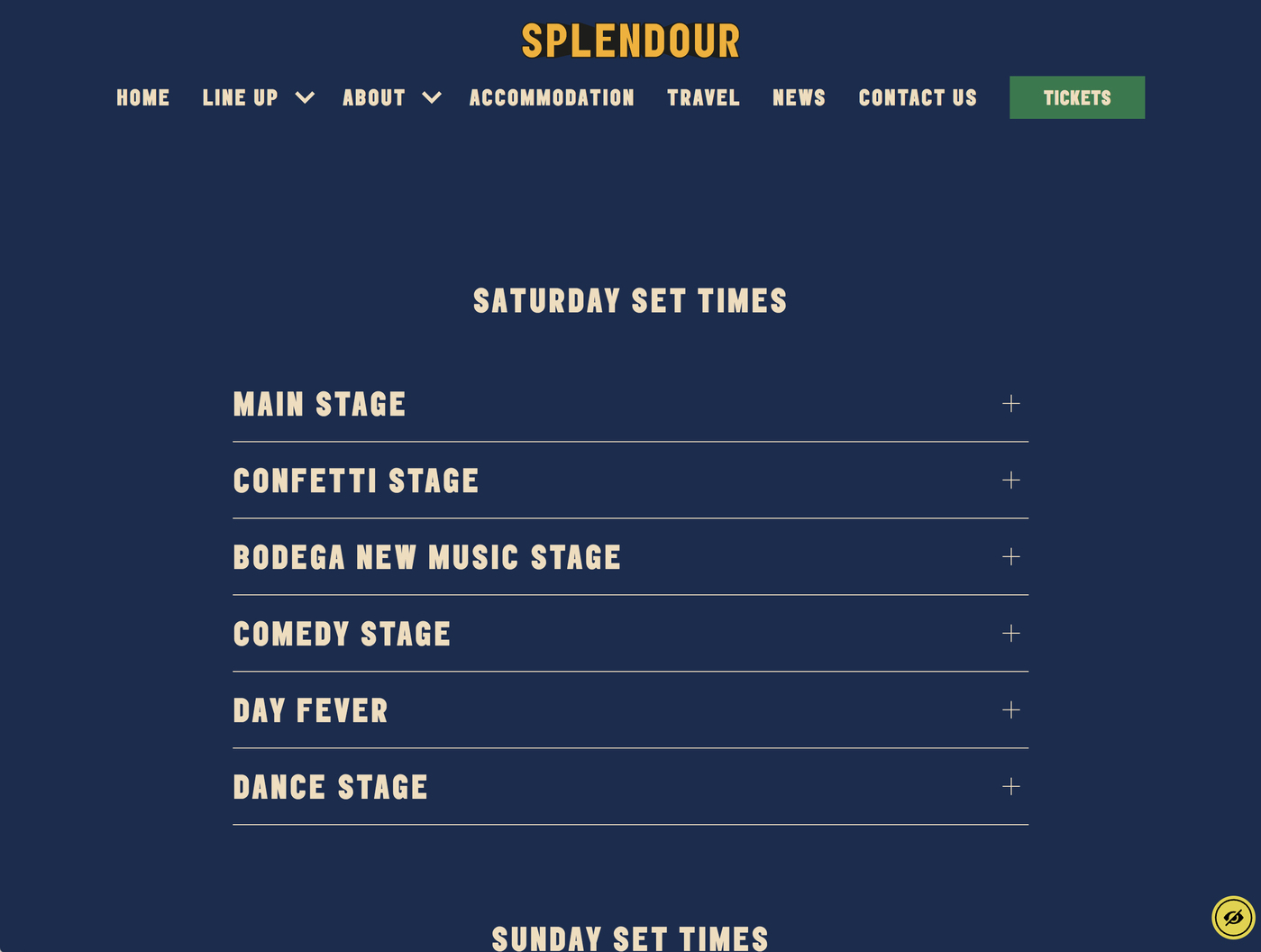 Splendour Festival 2025 - Fonts In Use