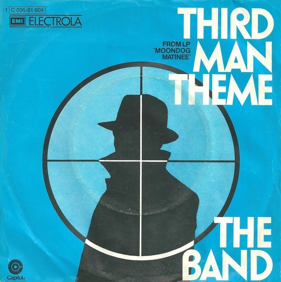 The Band – “Third Man Theme” German single cover - Fonts In Use