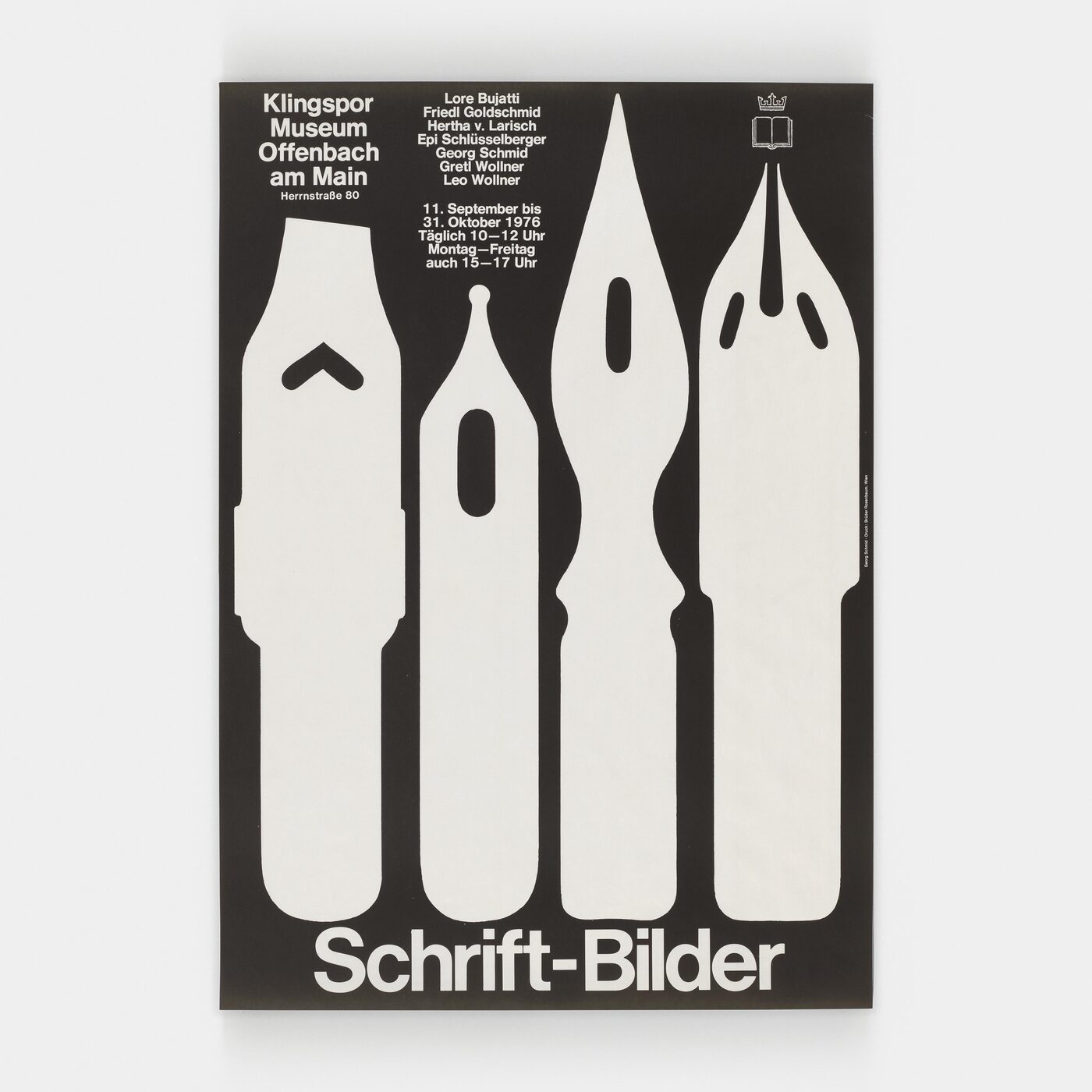 Schrift-Bilder exhibition poster - Fonts In Use