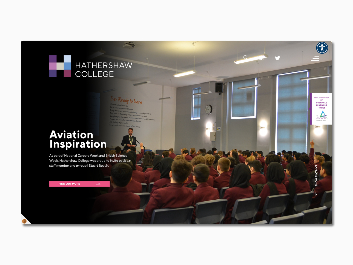 The Hathershaw College - Fonts In Use
