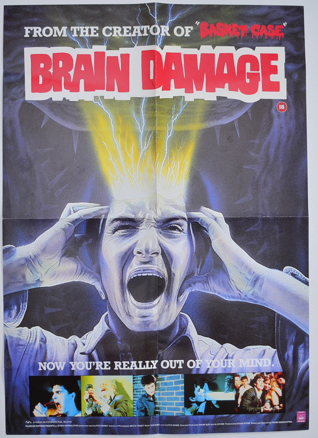 Brain Damage movie logo and posters - Fonts In Use