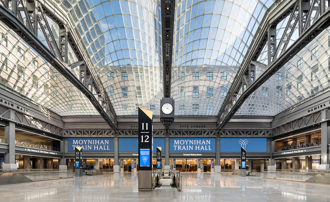 Moynihan Train Hall - Fonts In Use