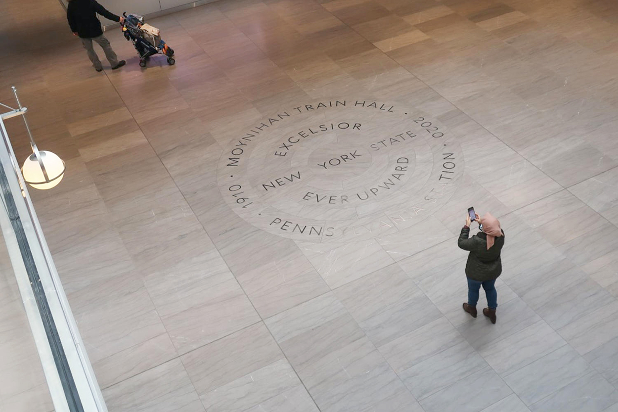 Moynihan Train Hall - Fonts In Use