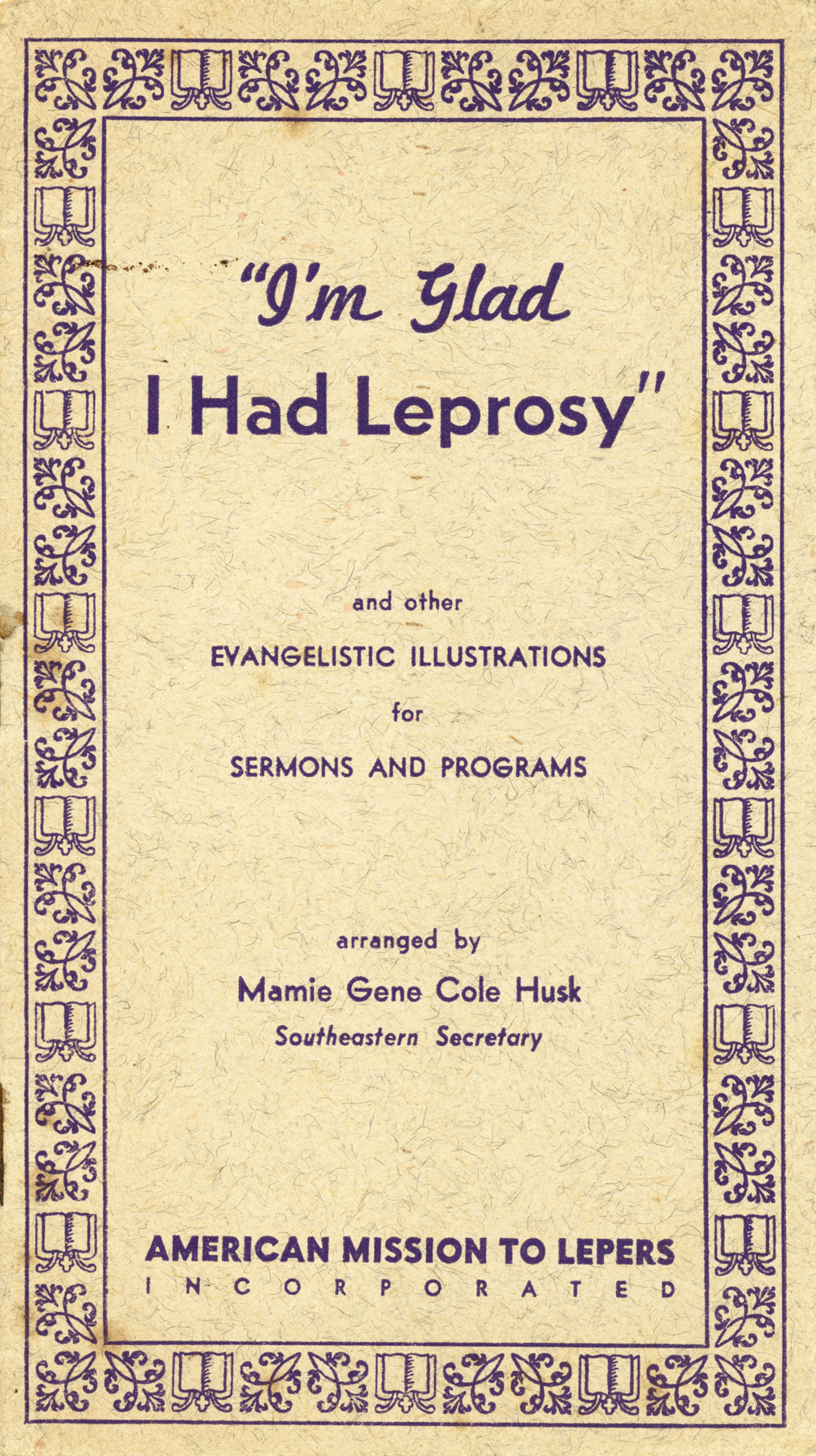 “I’m Glad I Had Leprosy” - Fonts In Use