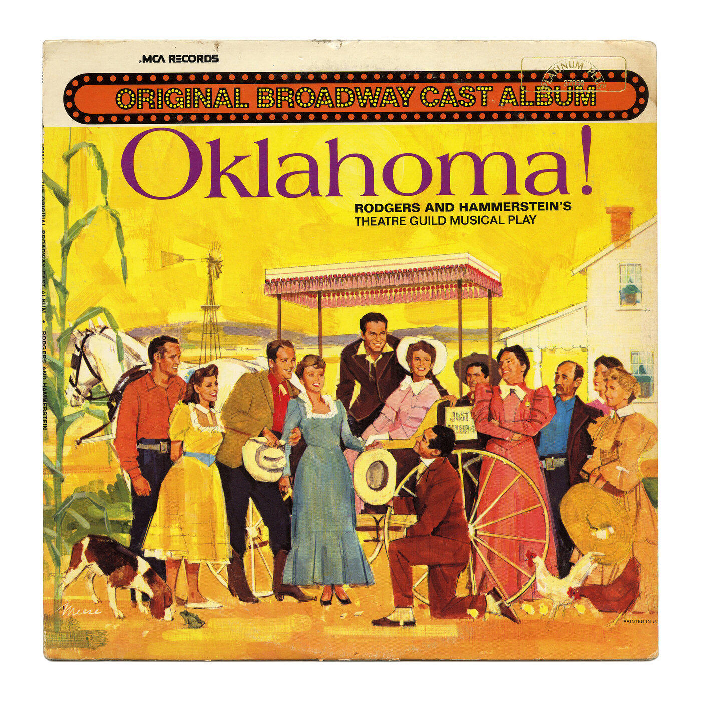 Oklahoma! album art, MCA Records - Fonts In Use