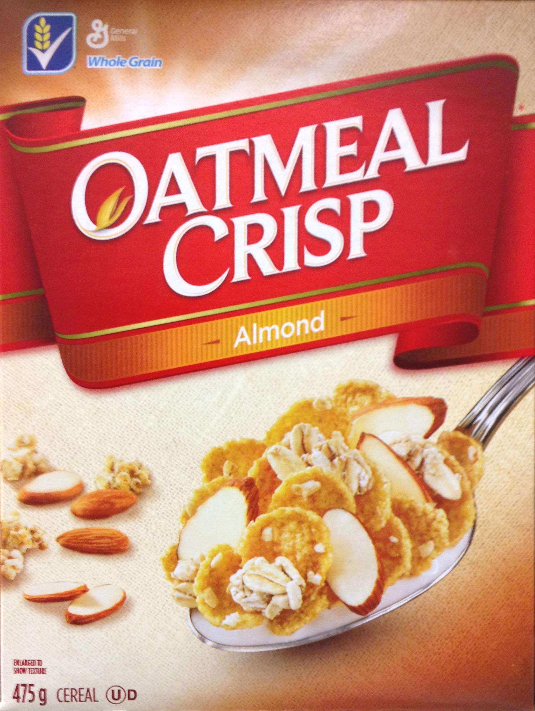 Oatmeal Crisp package - Fonts In Use