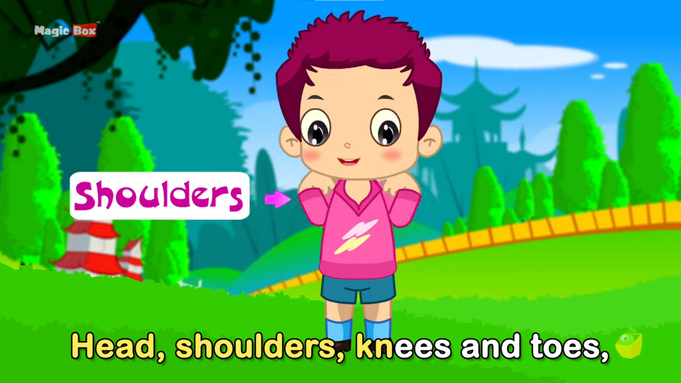“Head, shoulders, knees, and toes” video and Magic Box logo - Fonts In Use