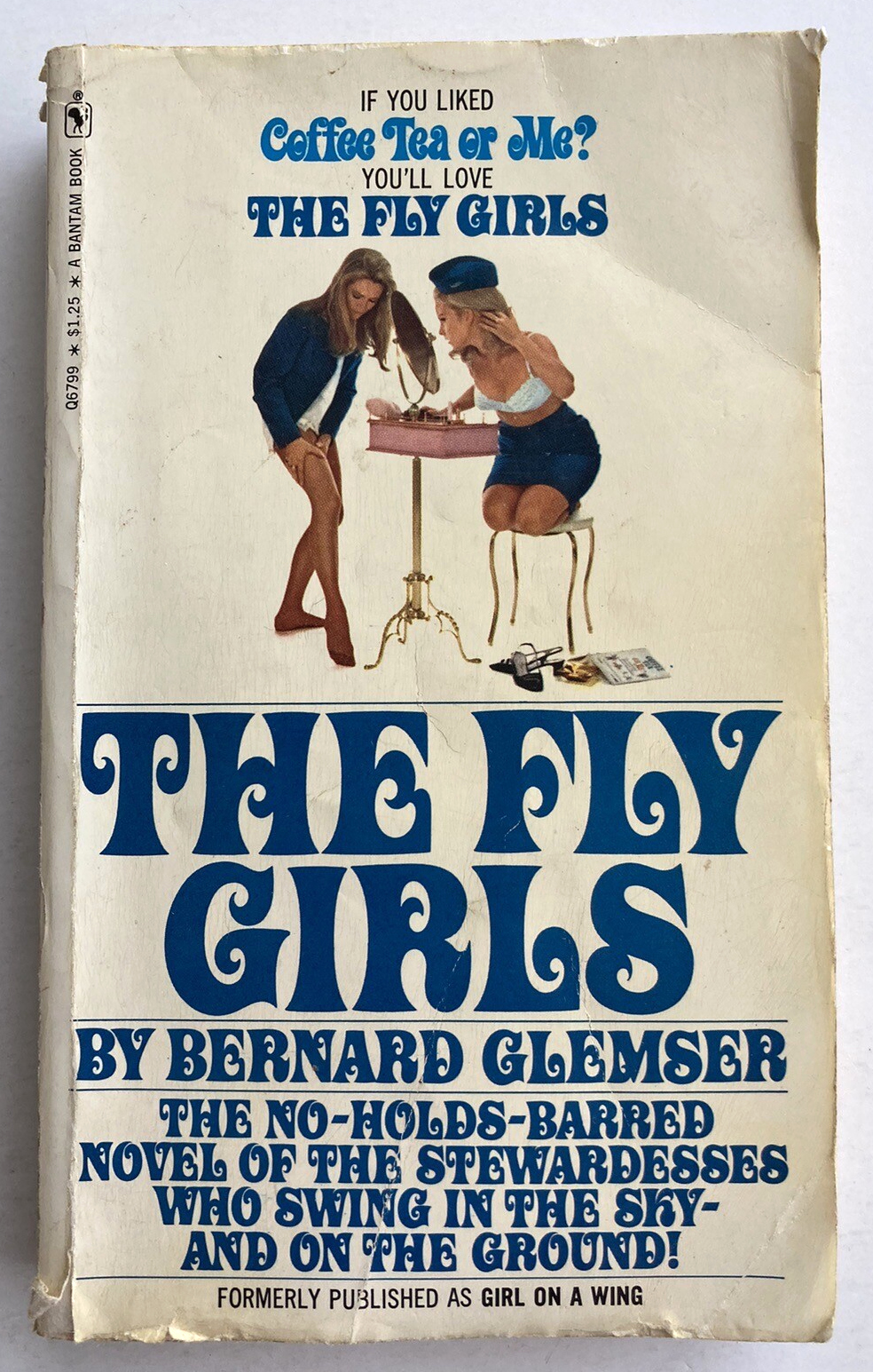The Fly Girls by Bernard Glemser, Bantam 1969 - Fonts In Use