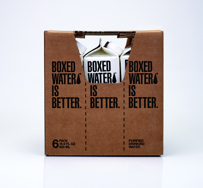 Boxed Water Is Better packaging - Fonts In Use