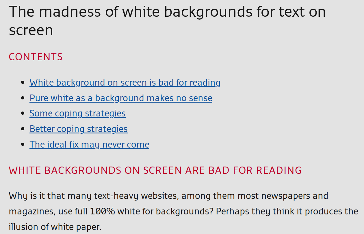 Glareless browser plugin website - Fonts In Use