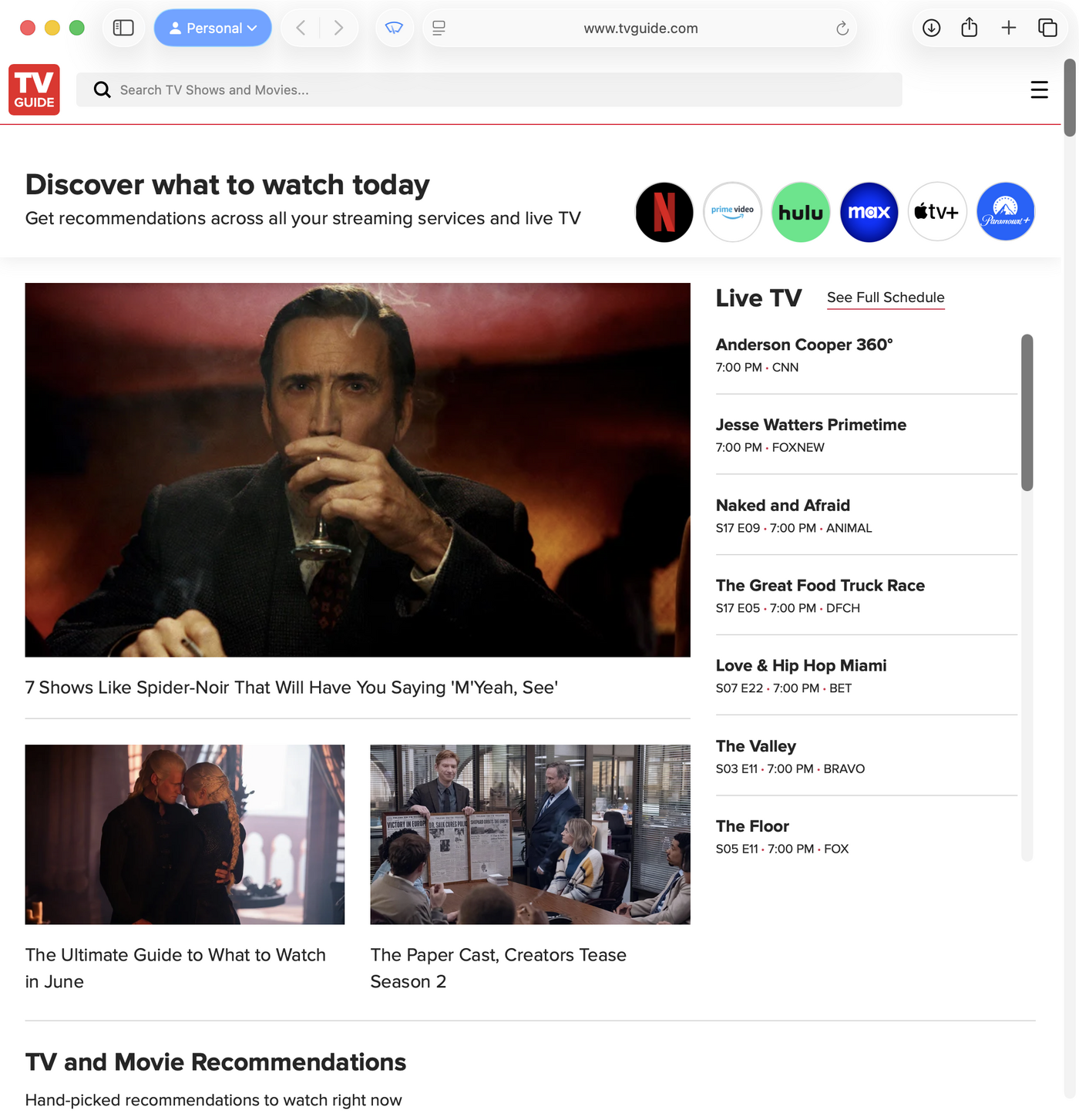 TVGuide.com (2019–) - Fonts In Use