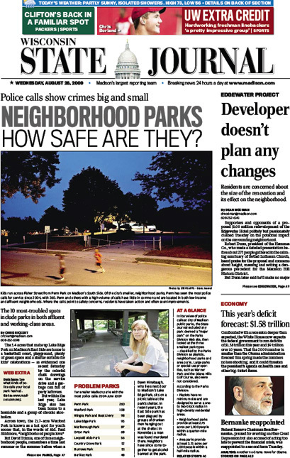 Wisconsin State Journal - Fonts In Use