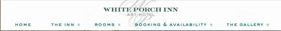 White Porch Inn, Provincetown - Fonts In Use