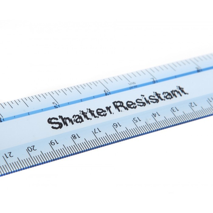 Helix shatter resistant ruler - Fonts In Use
