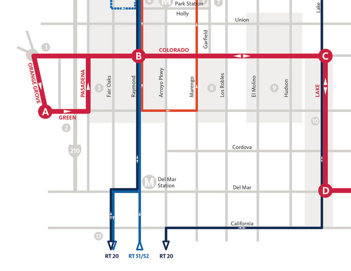 Pasadena Transit - Fonts In Use