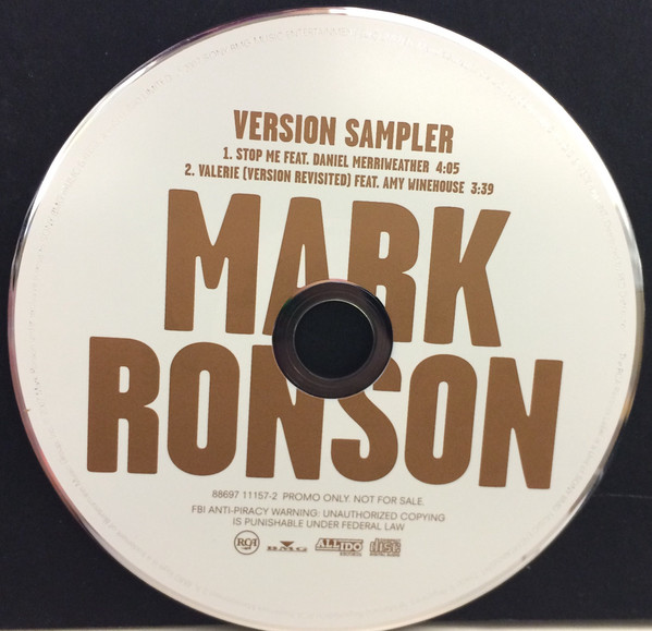 Mark Ronson – Version album art & marketing - Fonts In Use