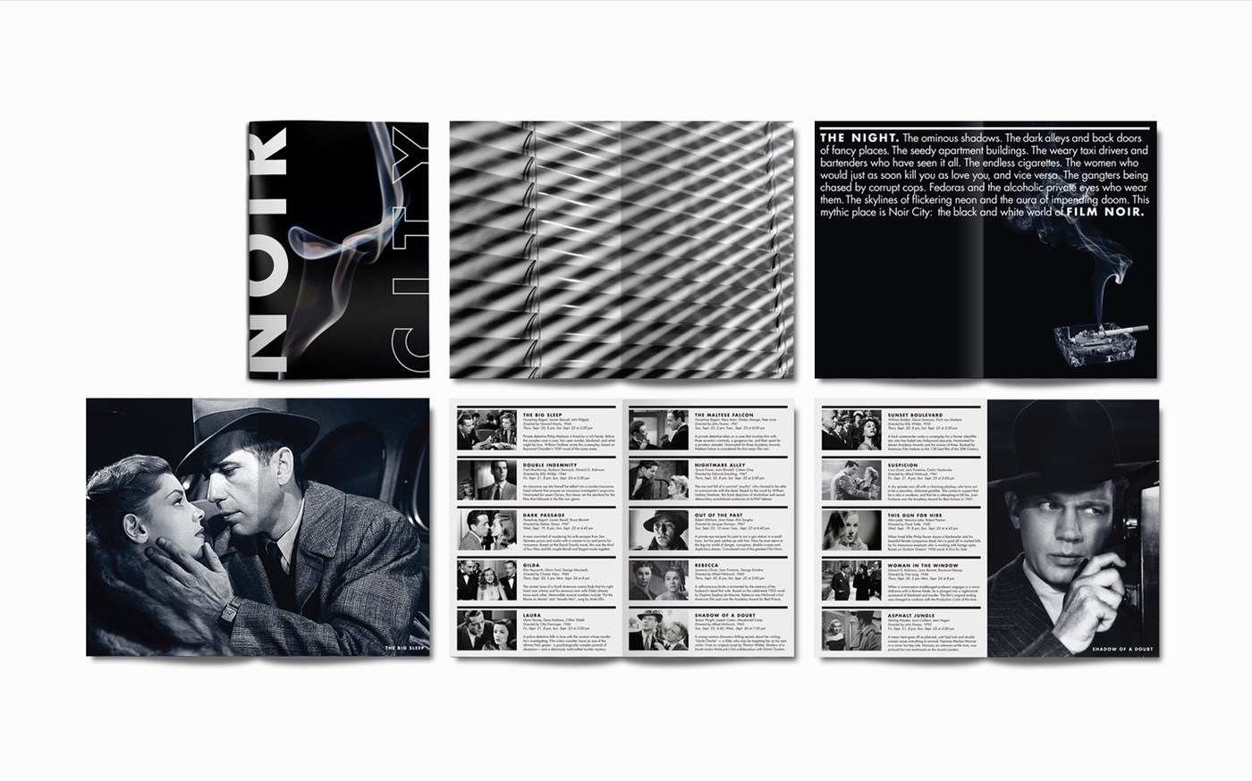 Film Noir festival identity - Fonts In Use