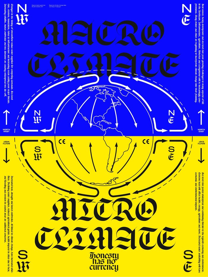 Respira poster series - Fonts In Use