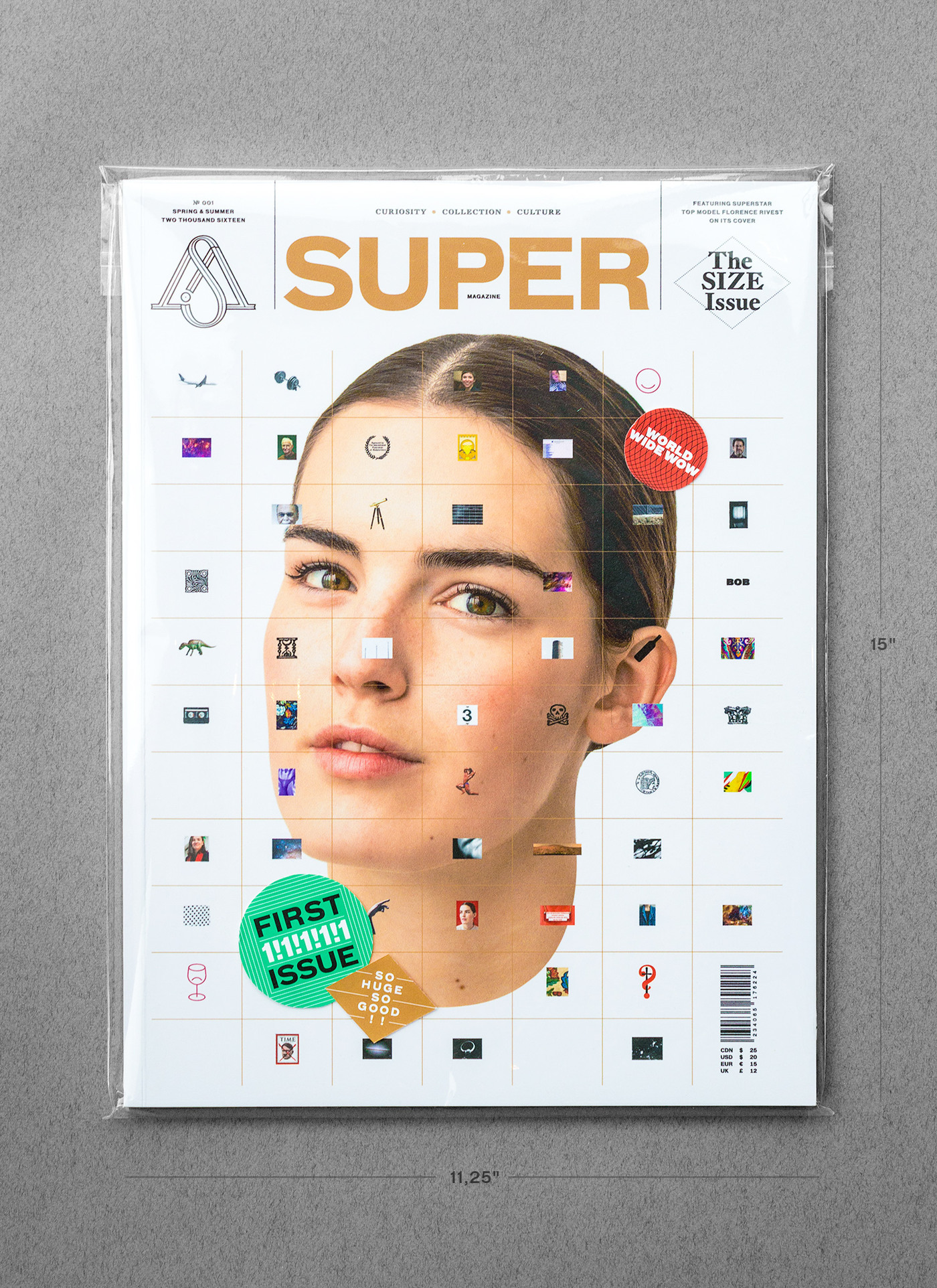 Super magazine #1, “The Size Issue” - Fonts In Use