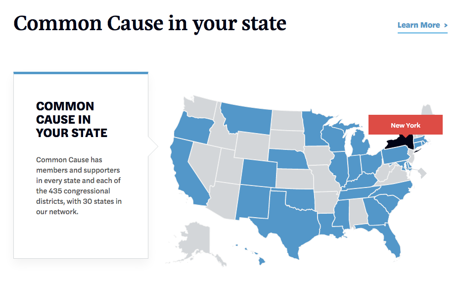 Common Cause - Fonts In Use
