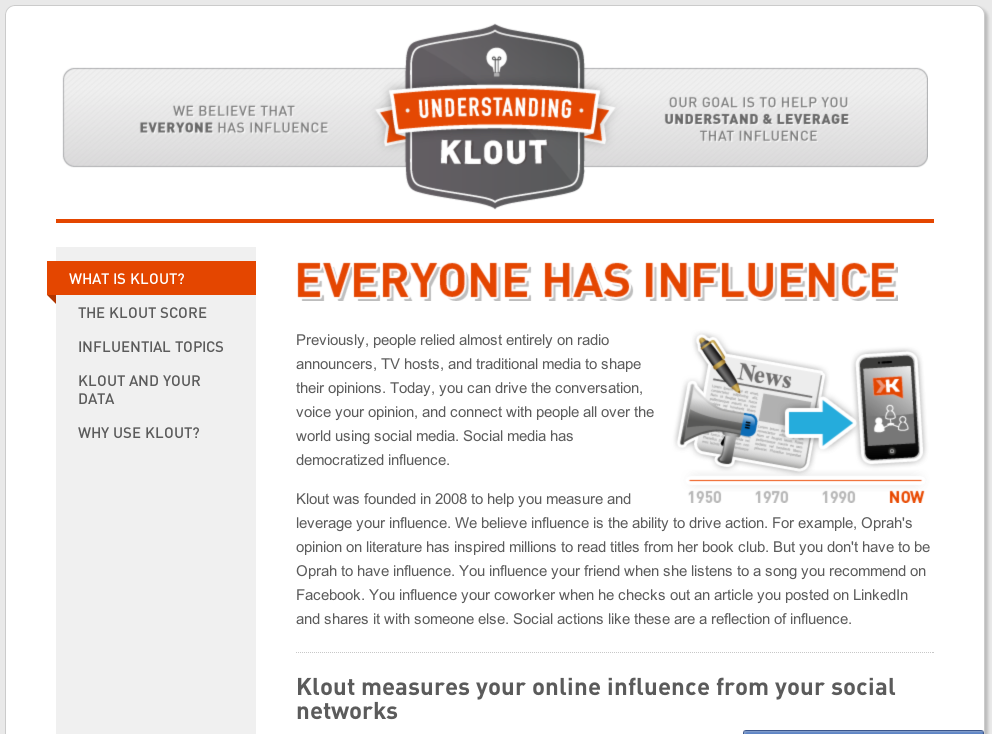 Klout - Fonts In Use