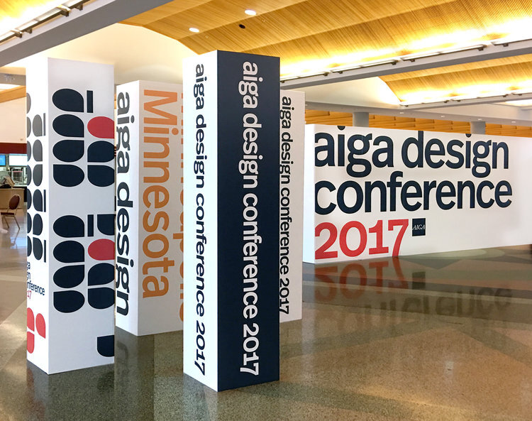 AIGA Design Conference system - Fonts In Use