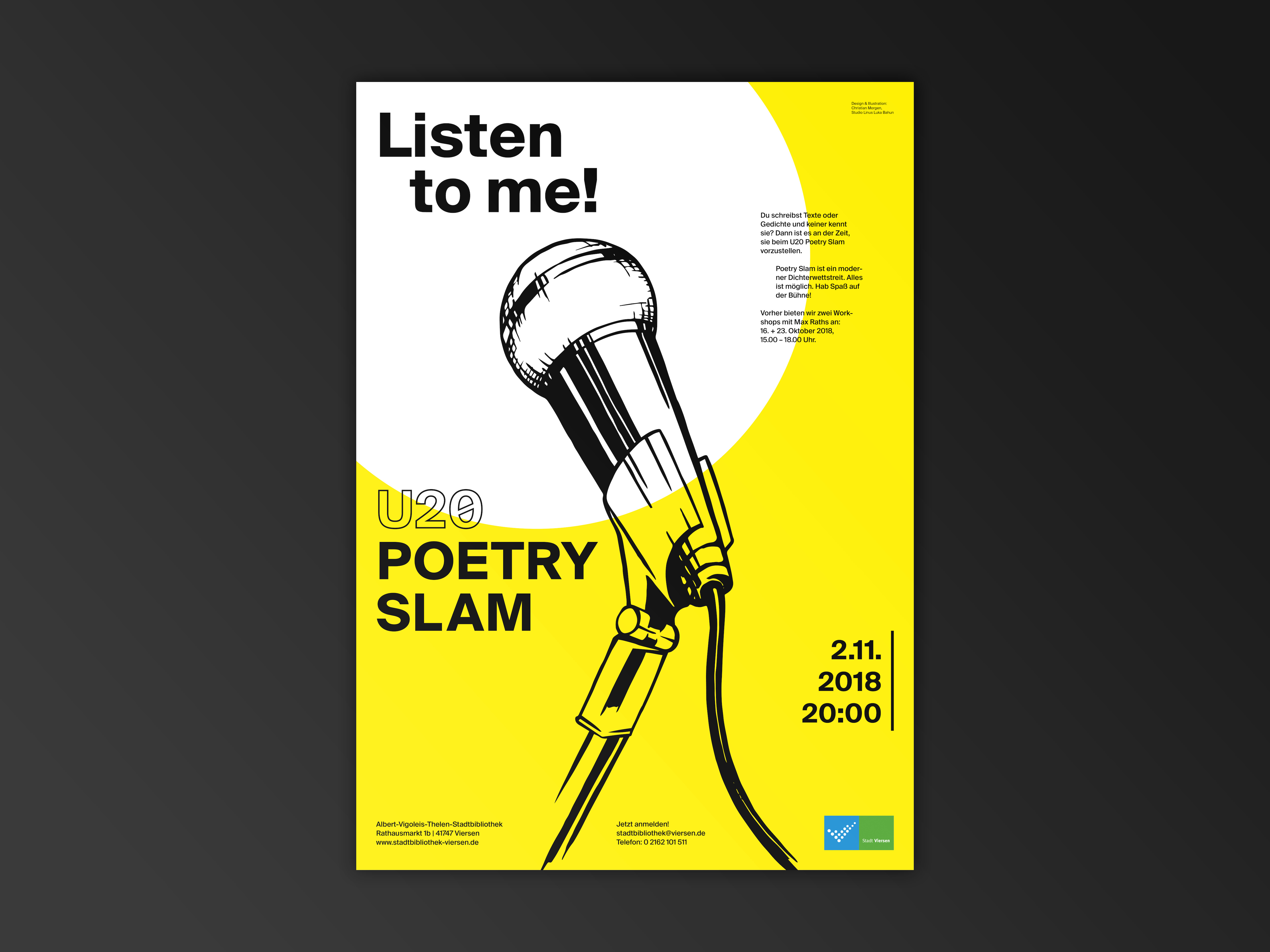 U20 Poetry Slam Poster Fonts In Use U20 Poetry Slam Poster Fonts In Use