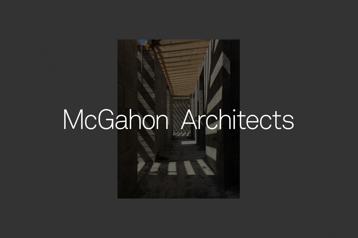 McGahon Architects - Fonts In Use