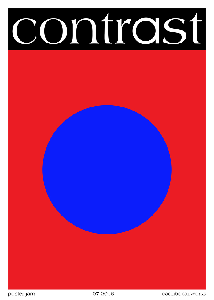 Contrast poster - Fonts In Use