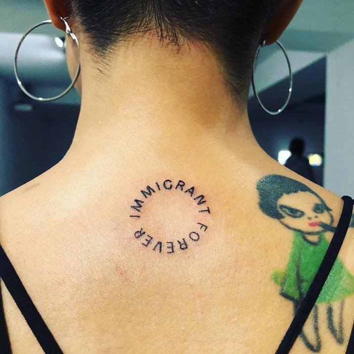 Forever Immigrant (Tattoo) - Fonts In Use