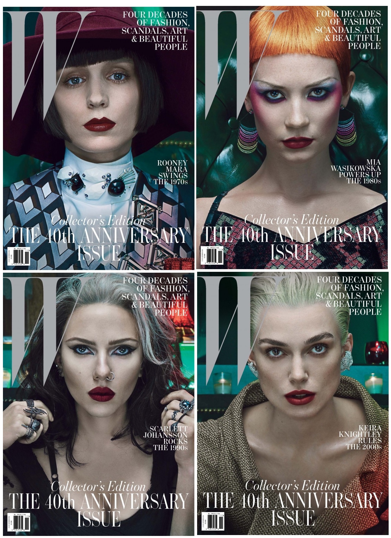 W magazine, October 2012 (40th Anniversary Issue) - Fonts In Use
