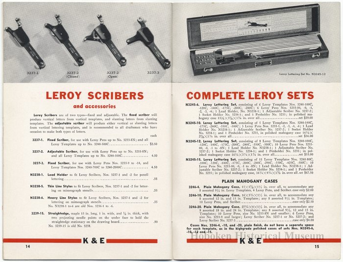 Leroy Lettering Sets Catalog (1939) - Fonts In Use